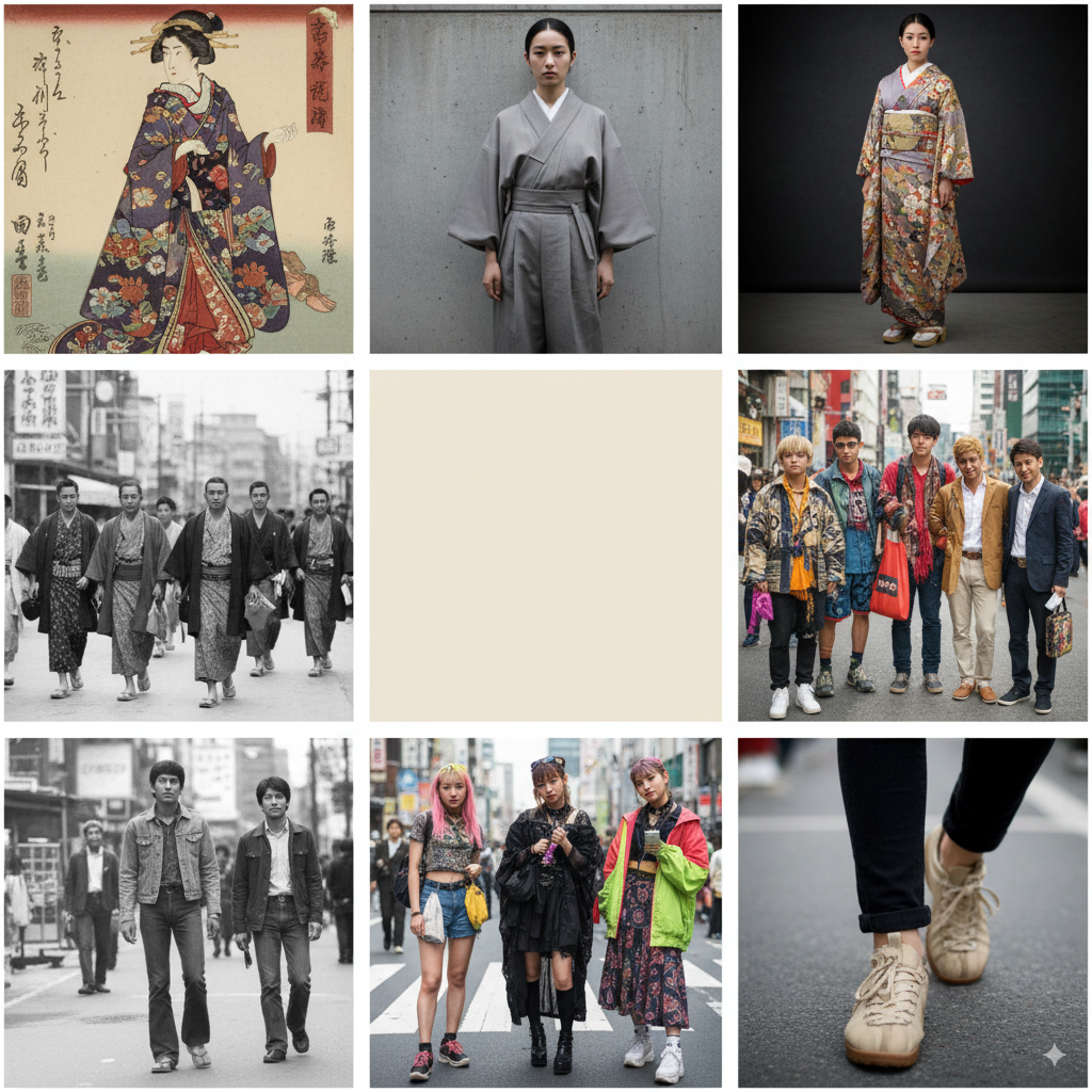 History of Japanese Fashion: From Kimono to Streetwear – FuransuParis